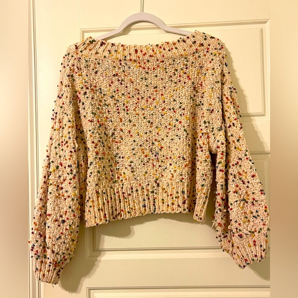 Sweaters | Confetti Cropped Sweater | Poshmark
